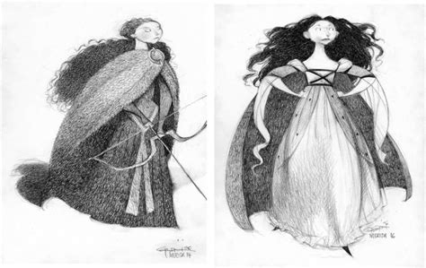 The Art Behind The Magic Brave Character Designs By Carter Goodrich X
