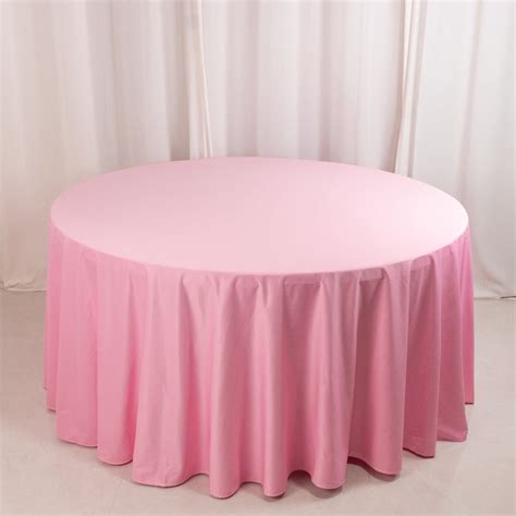 Premium Scuba Round Tablecloth 120 Pink Tableclothsfactory
