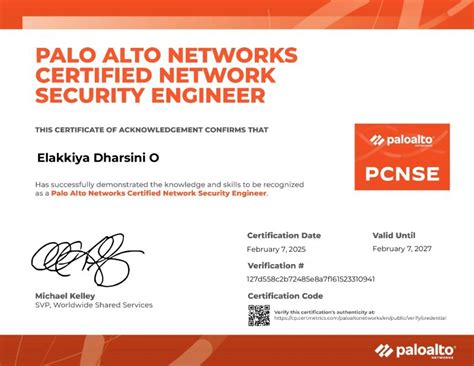 elakkiya dharsini o on linkedin i am thrilled to have earned my palo alto networks certified