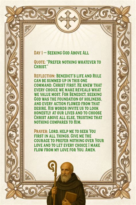 Walking With St Benedict Of Nursia 30 Days Of Reflection And Prayer