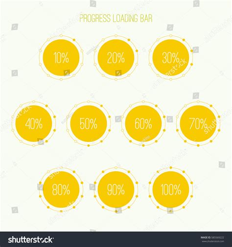 set vector downloaders progress bar loading เวกเตอร์สต็อก ปลอดค่า