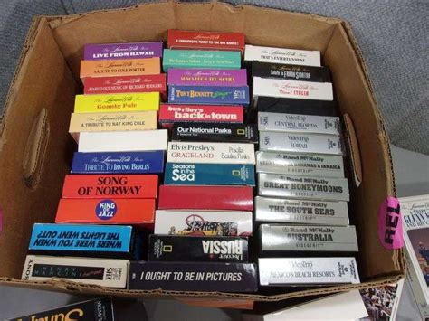 Lot Box Of Vhs Tapes Assorted Tapes Bentley And Associates Llc