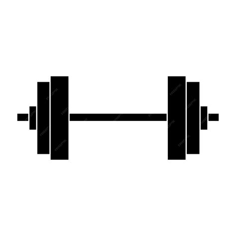 Premium Vector Barbell Icon Logo Vector Design Template