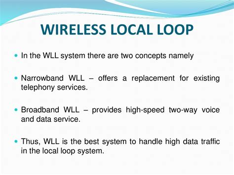 Wireless Local Loop