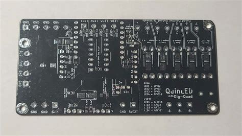 Quinled Dig Quad Esp32 Esp8266 Led Controller Pcb With 2oz Copper