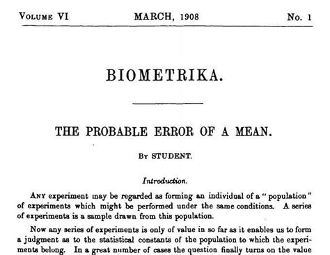 The Curious Tale Of William Sealy Gosset By Max Pagels The Hands On Advisors Medium