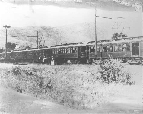 Cars Of Visalia Electric Railroad Visalia Calif Ca 1900 Free