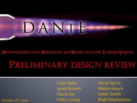 Pdr Aerospace Engineering Sciences Senior Design Projects