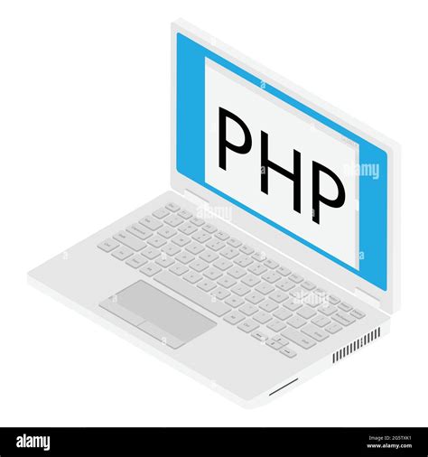 vector laptop coding concept web developer design programming