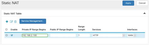 Configuring Nat And Static Nat On The Rv160 And Rv260 Cisco