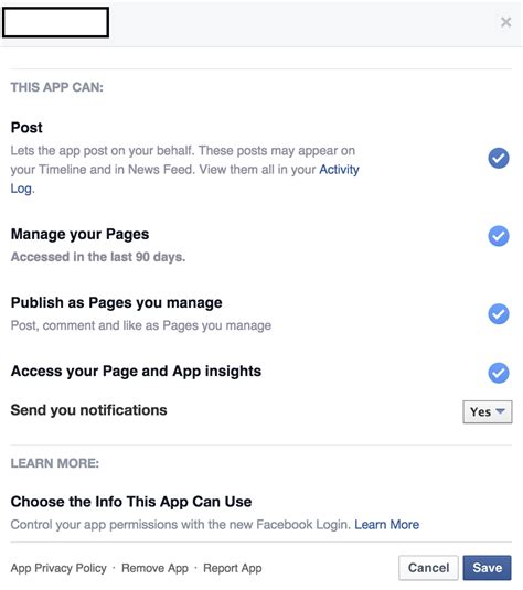 Facebook Ui And Api Show Different Permissions Granted Cant Re Request Stack Overflow