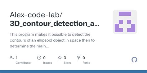 Github Alex Code Lab3dcontourdetectionandfitbyanellipsoid