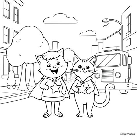 Peg Plus Kissa Värityskuvat