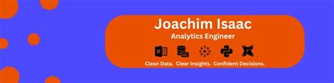 Joachim Isaac Data Analyst Sql Python Tableau Excel I Build
