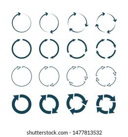 Circle Arrows Right Round Arrows Right Stock Vector Royalty Free