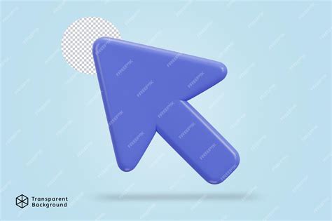 Premium Psd 3d Mouse Cursor Icon Vector Illustration