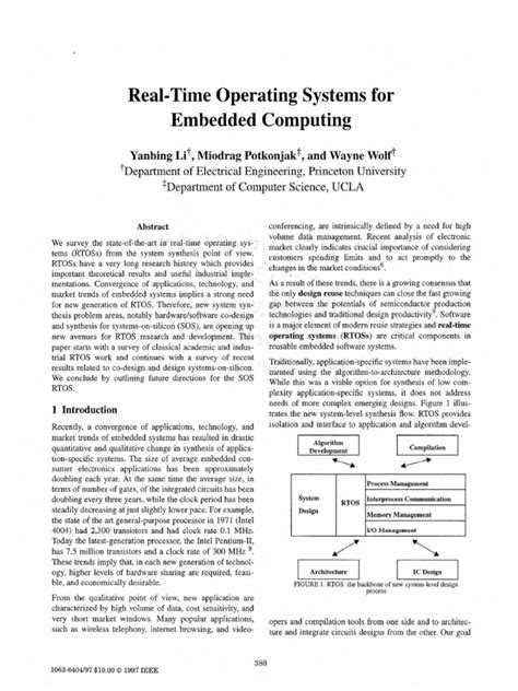realtime operating systems for embedded computing pdf process