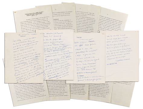 Lot Detail Four Pages Of Handwritten Notes By Senator John F Kennedy