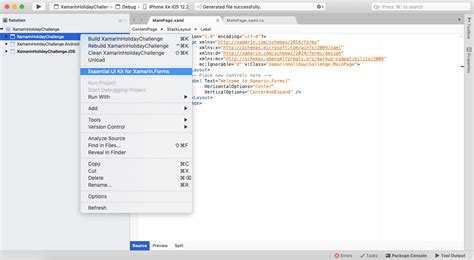 Xamarin Holiday Challenge Mac Syncfusion