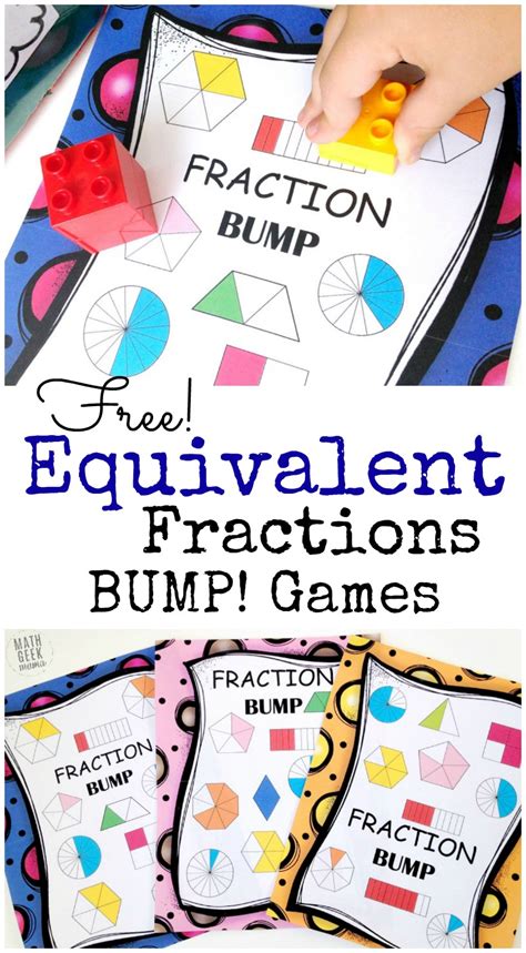 Simple Low Prep Equivalent Fractions Game {free}