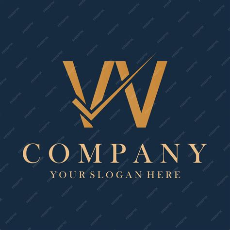 Premium Vector Vv Letter Logo Design Template Elements Vv Letter