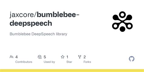 github jaxcore bumblebee deepspeech bumblebee deepspeech library