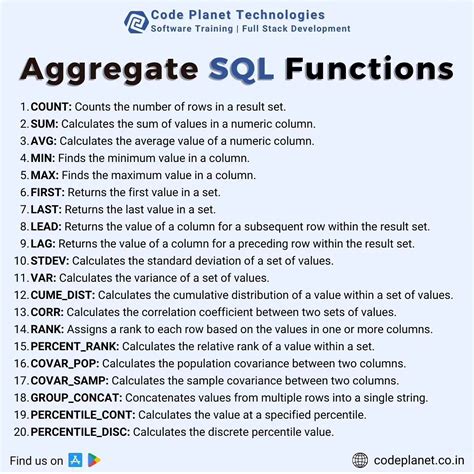 Code ⬆️elevate Your Sql Game With Aggregate Functions The Secret