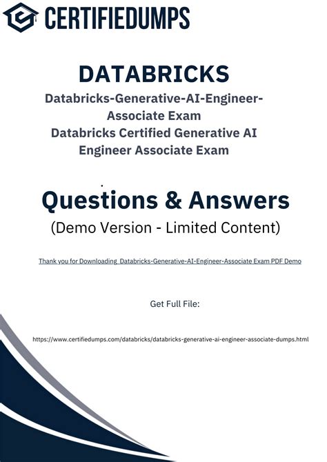 Ppt Databricks Generative Ai Engineer Associate Exam Dumps Powerpoint Presentation Id 14244400