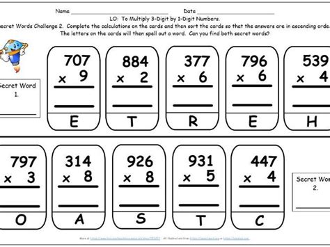 Multiply Digit By Digit Numbers Y Spring Block Sample Teaching Resources