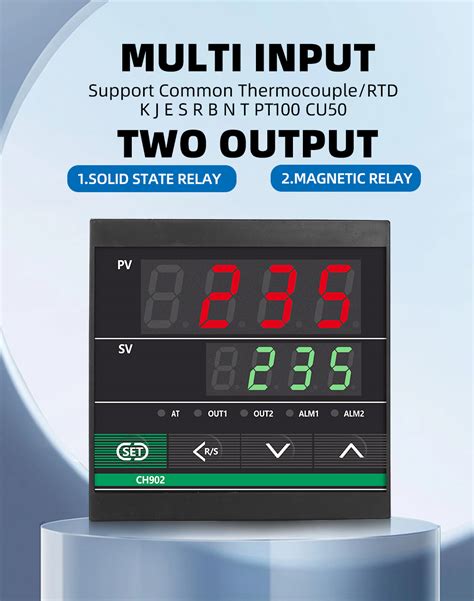 TAXNELE Thermostat Digital Temperature PID Controller CH CH CH CH SSR Relay Output