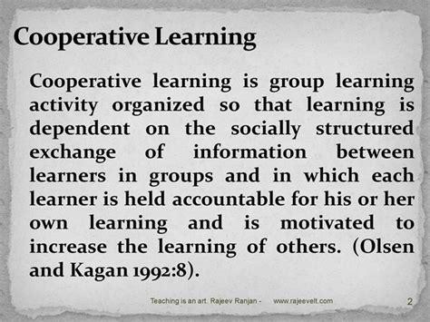 Cooperative Learning Teaching Techniques And Strategies For Effective Learning Outcomes