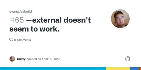 external doesn t seem to work · issue 65 · evanw esbuild · github