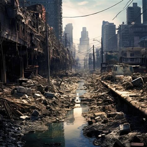 Premium Ai Image Decaying Urban Infrastructure