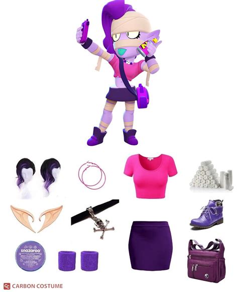 Emz From Brawl Stars Costume Guide Carbon Costume