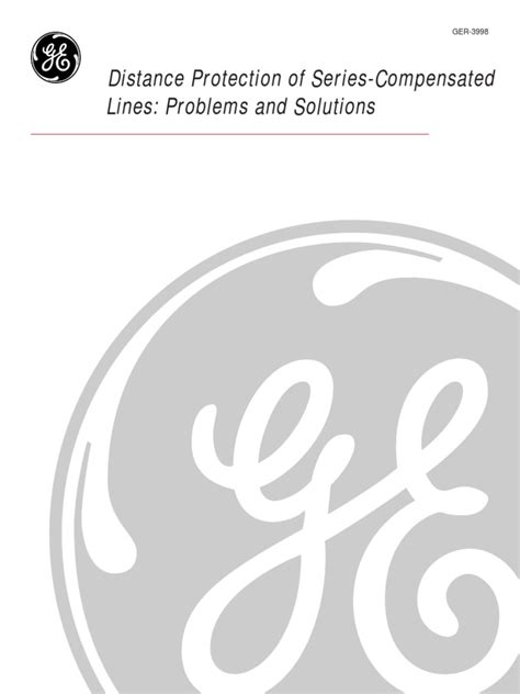 Distance Protection Of Series Compensated Lines Problems And Solutions Pdf Electrical