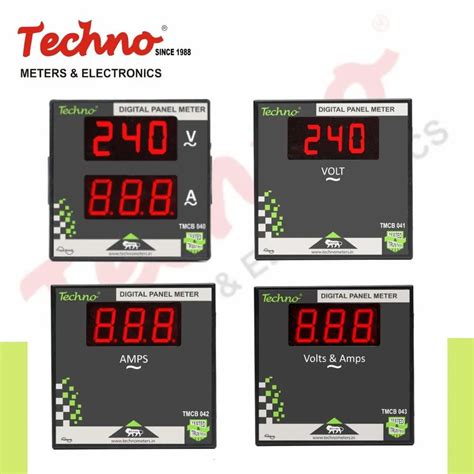 Led Black Single Phase Panel Voltmeter Model Name Number Tmcb 041 Dimension 72 72 At Rs 210