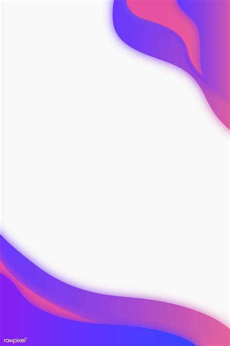Neon Purple Curve Frame Template Design Element