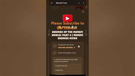 Enemies Of The Memefi World Part 4 Memefi Memefisecretcode Memecoin Memefitodaycombo