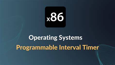 X86 Operating Systems Adding Programmable Interrupt Timer Interrupts