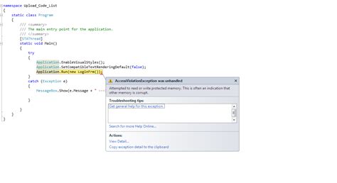Events Access Violation Exception On Textbox Autocomplete Stack Overflow