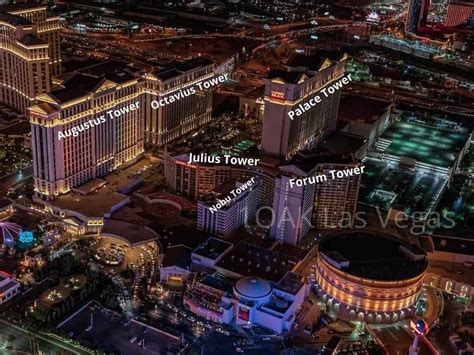 Caesars Palace Towers Map Caesars Palace Caesars Palace Las Vegas