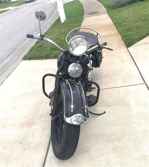 1949 Harley Davidson Black For Sale