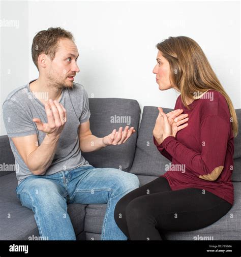 Couple Having An Argument Stock Photo Alamy