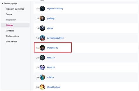 murali dharan k on linkedin bugbounty cybersecurity halloffame