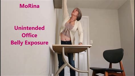 Unintended Office Belly Button Exposure Morinas Fetish Society Clips4sale