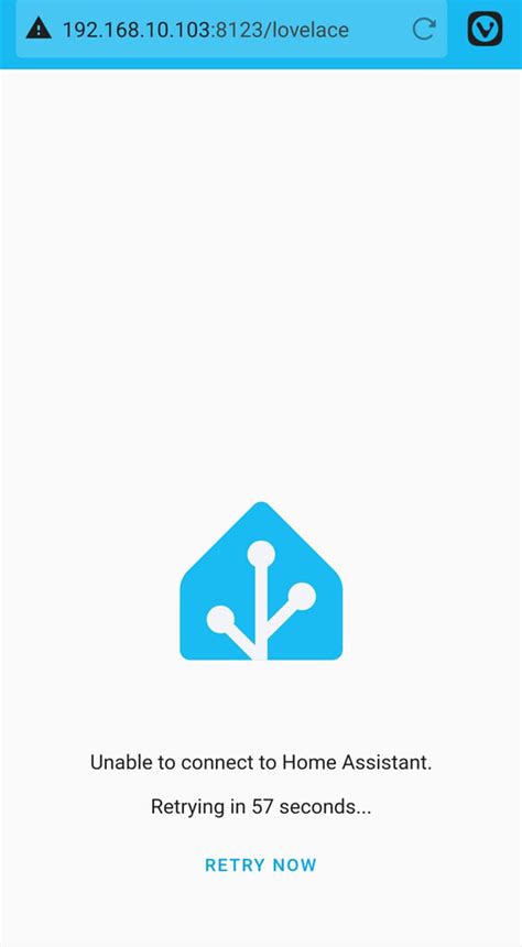 Vivaldi Mobile Update Overnight Blocking Home Assistant Configuration Home Assistant Community