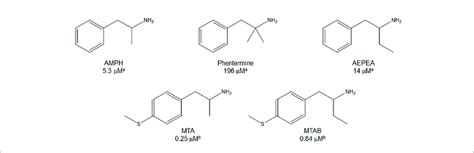 Chemical Structures And Mao A Ic 50 Of Some A Substituted Amph