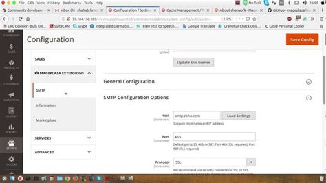 Magento2 How To Configure Smtp And Use Smtp Details History Bookmarks Free Text Github