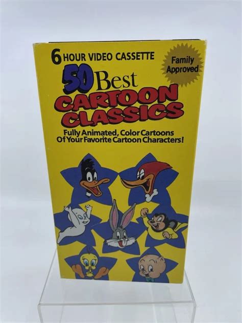 50 Best Cartoon Classics Vhs Video Tape 6 Hour Casper Popeye Many