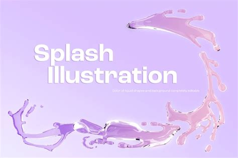 액체 모양의 3d 렌더링 배경 무료 Psd 파일